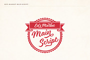 Ed's Market Main Script, a Script Font by Laura Worthington