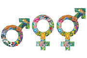 Gender signs, an Object Graphic by Watercolor fantasy 26