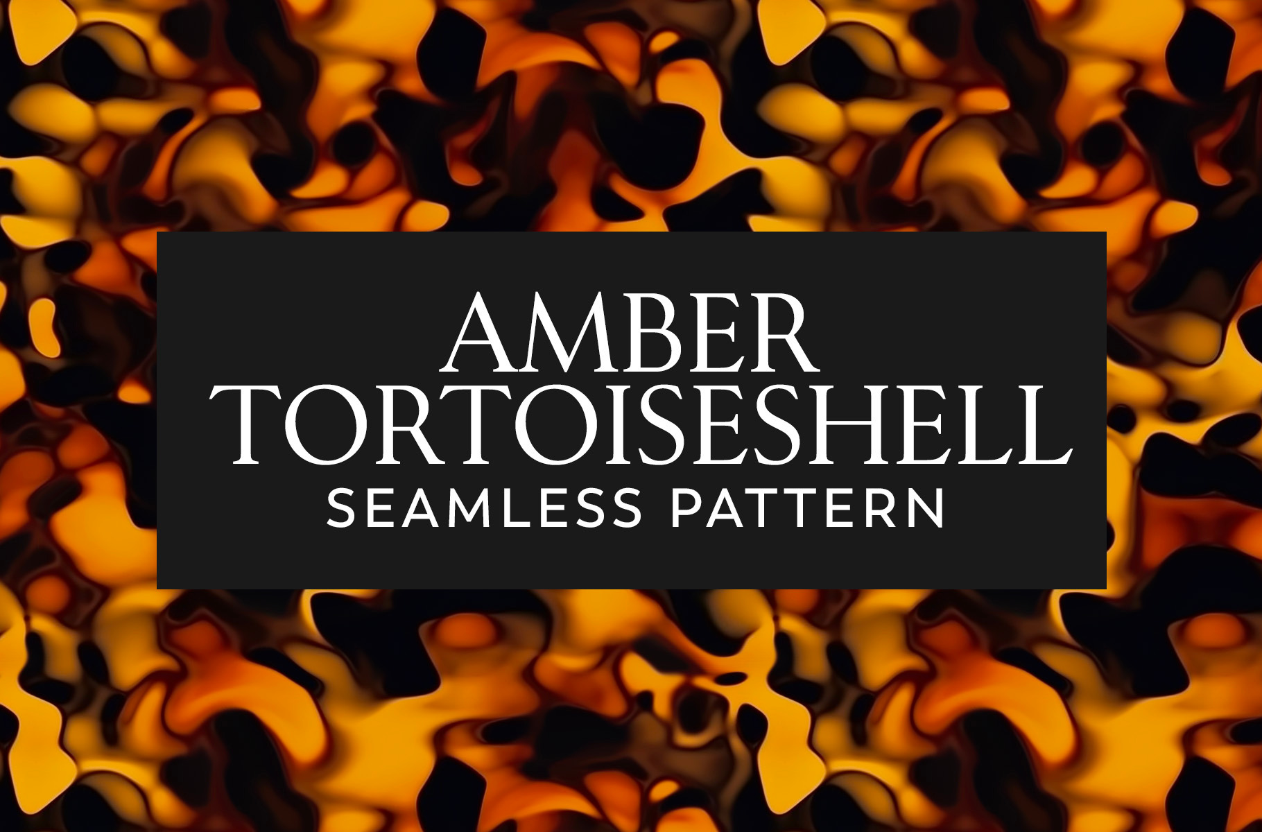Amber Tortoiseshell Seamless Pattern, a Pattern Graphic by Leysa Flores