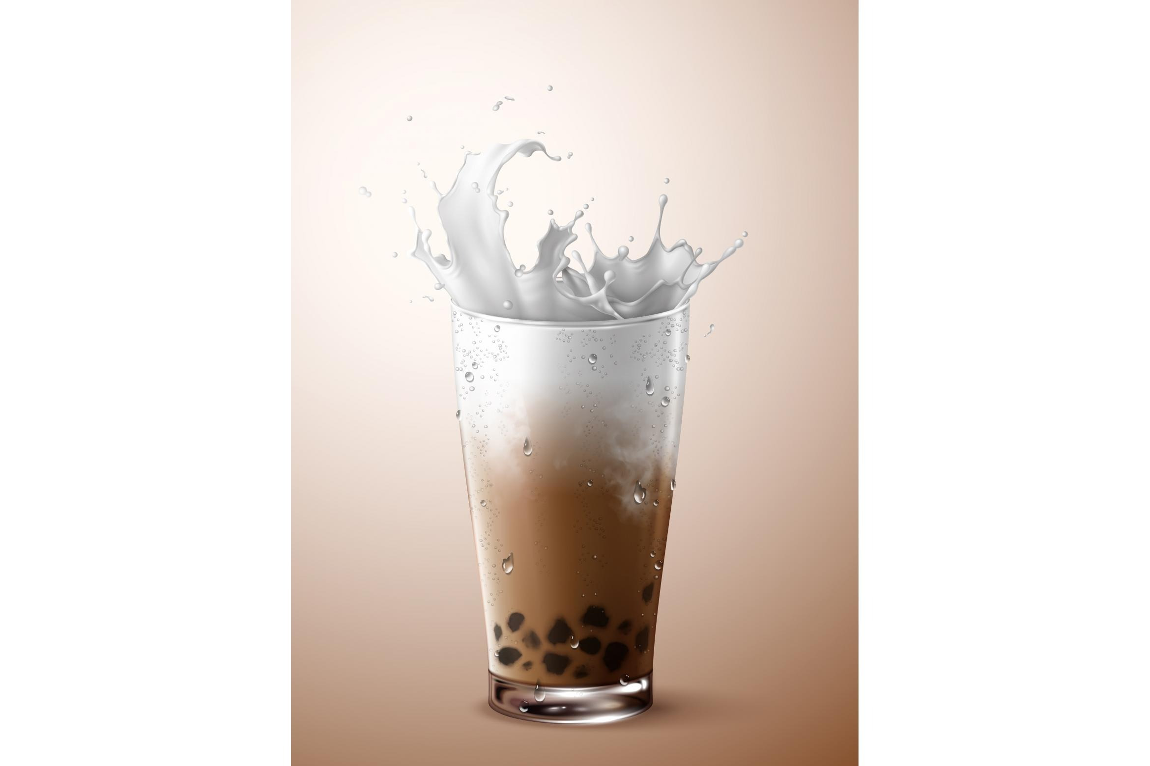 Cold bubble tea, a Food Illustration by TotallypicRF | Creative Market