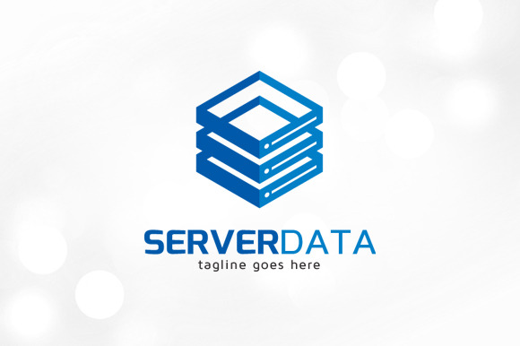 Server Data / Hosting Logo, a Branding & Logo Template by gunaonedesign