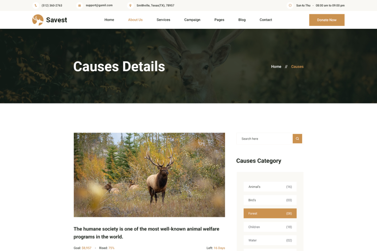 Animal Shelter Website Template, a Websites & App Template by HasThemes
