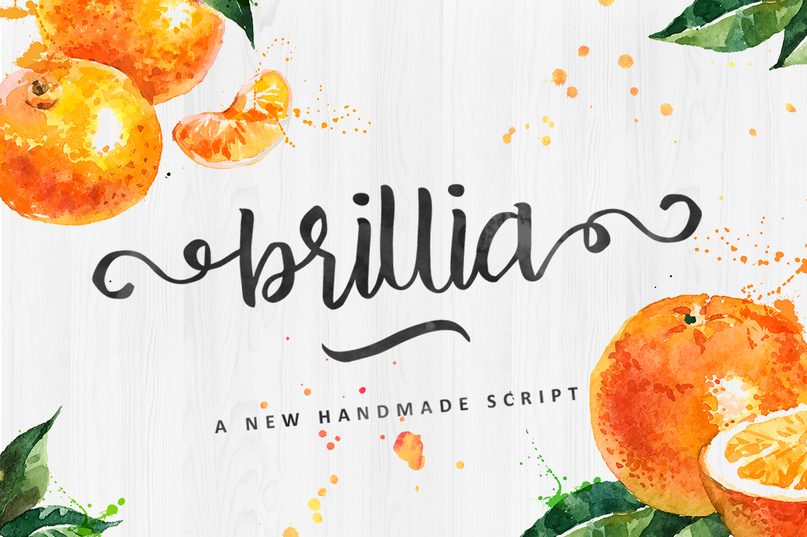 Brillia Script, a Script Font by QueenType