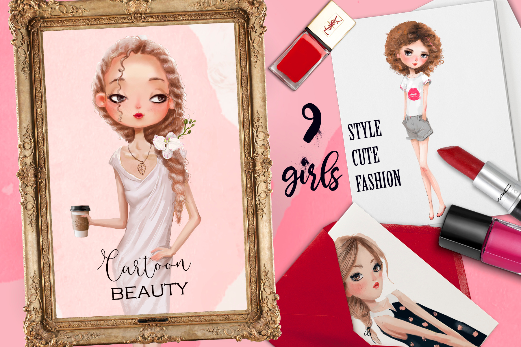 Cartoon Beauty, a Person Illustration by Eve Farb