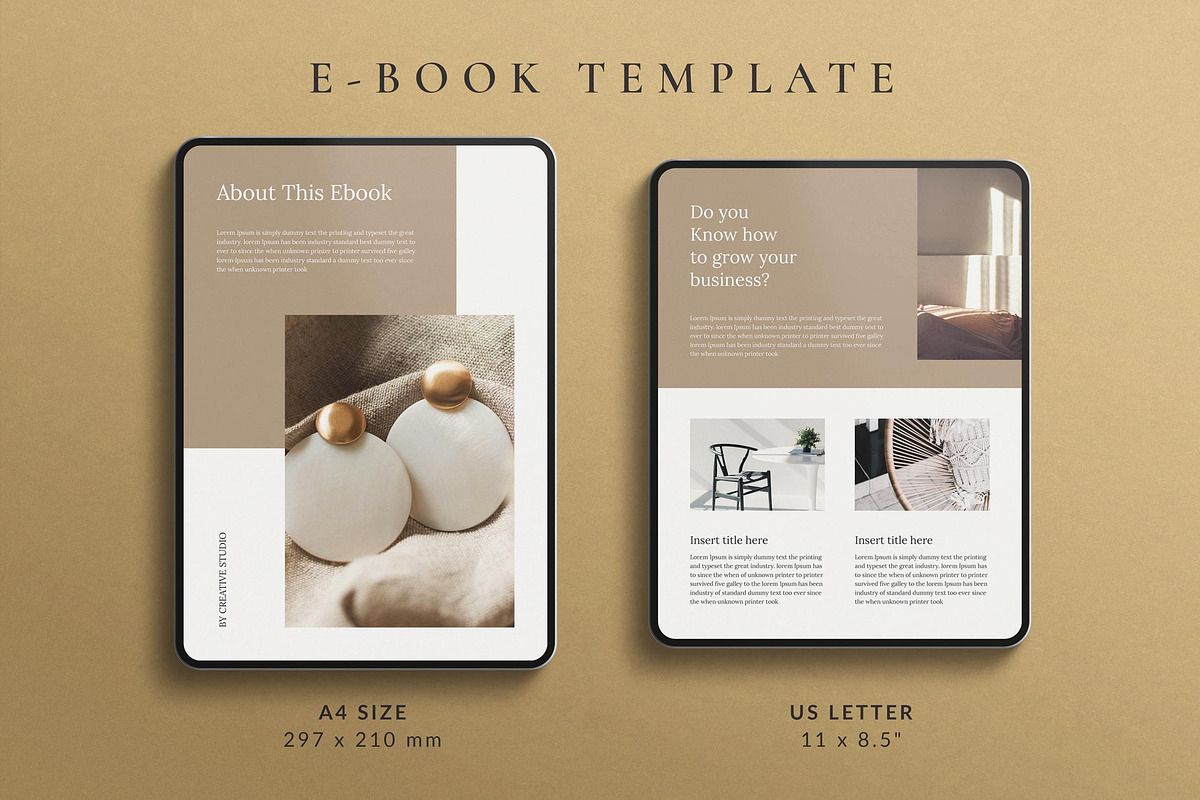 Ebook Template, a Magazine Template by TemplatesForest