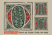 Medieval Initials. Gothic Drop caps | Creative Market