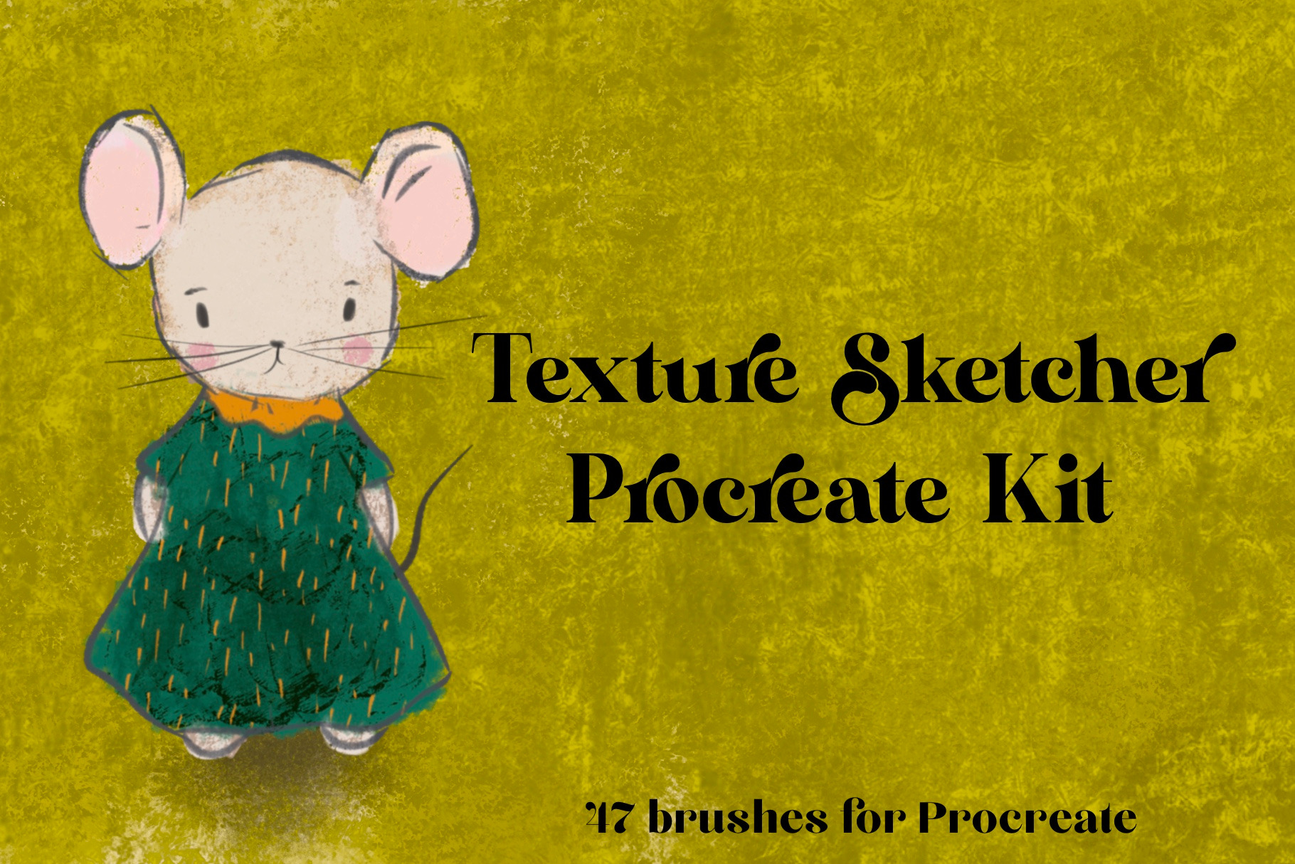 Texture Sketcher Procreate Brushes, a Brush Add-On by KJP Designs
