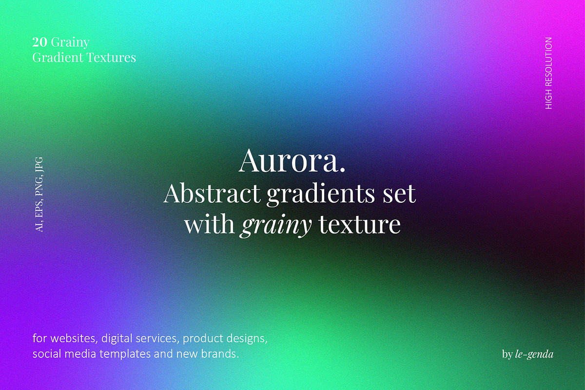 20 Aurora Gradients Set