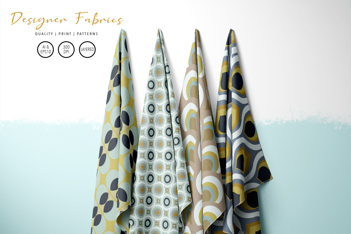 Retro Vibes Vector Patterns, a Pattern Graphic by Jennadesigns