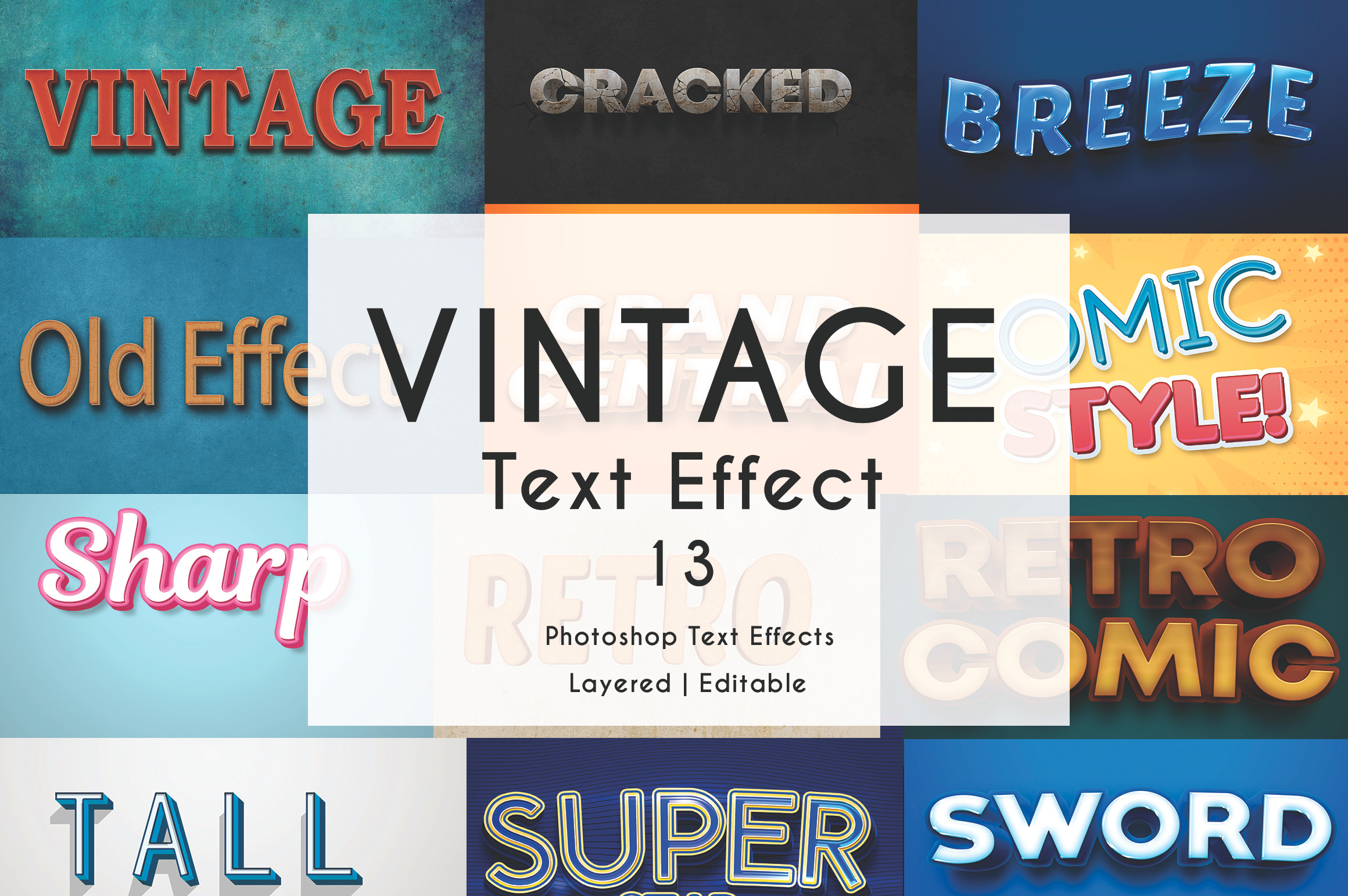 Text Effect Vol 1 - Photoshop Effect | Brushes & More ~ Creative Market