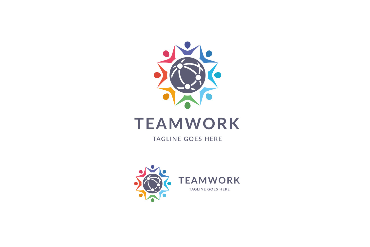 Teamwork Logo | Branding & Logo Templates ~ Creative Market