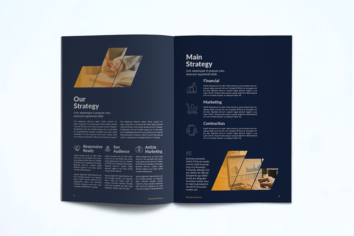 Company Profile Template, a Brochure Template by UnicodeID