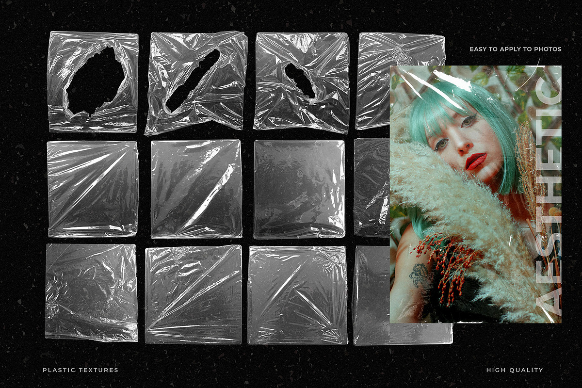 80+ Plastic Overlay Textures + BONUS, a Texture Graphic by AndrewPixel