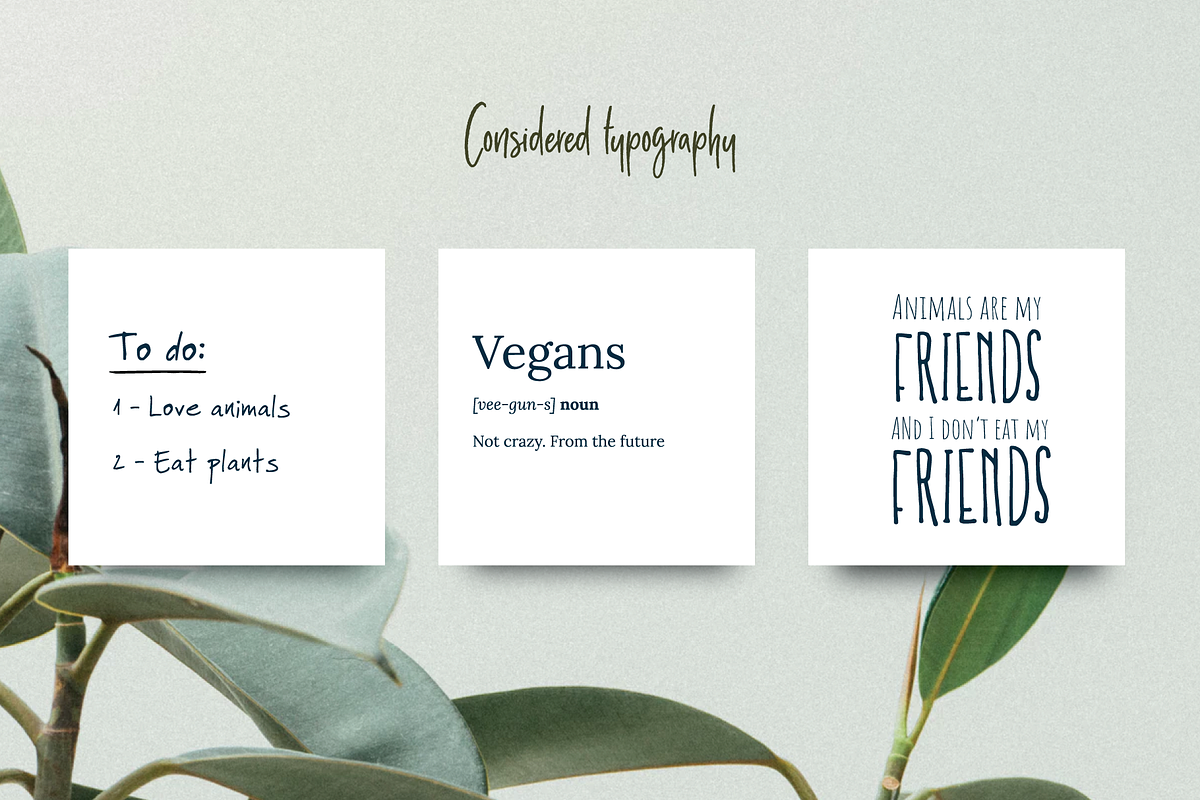 100 Vegan & Vegetarian Food Quotes, a Social Media Template by ...