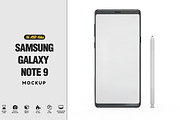 Samsung Galaxy Note 9 Mockup, a Device Mockup by PixelMockup