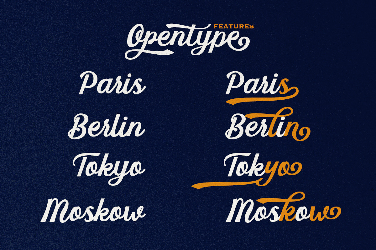 Starlake - Retro Script, a Script Font by Bale Type