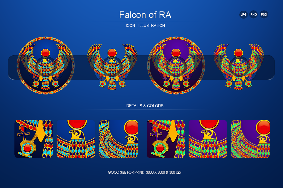 Falcon of RA, an Icon by nikolay.dimitrov