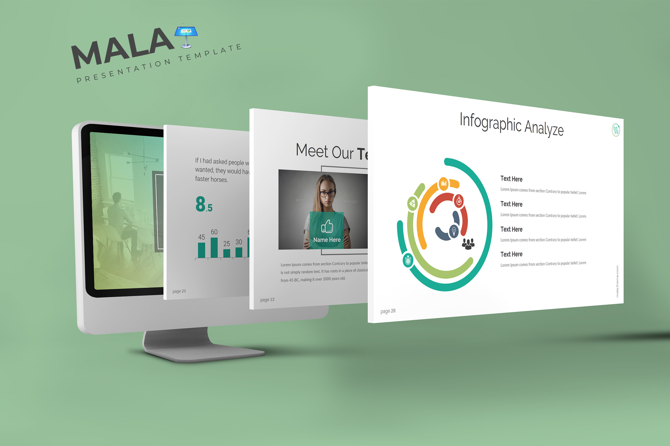 Mala - Keynote Template, a Presentation Template by inspirasign