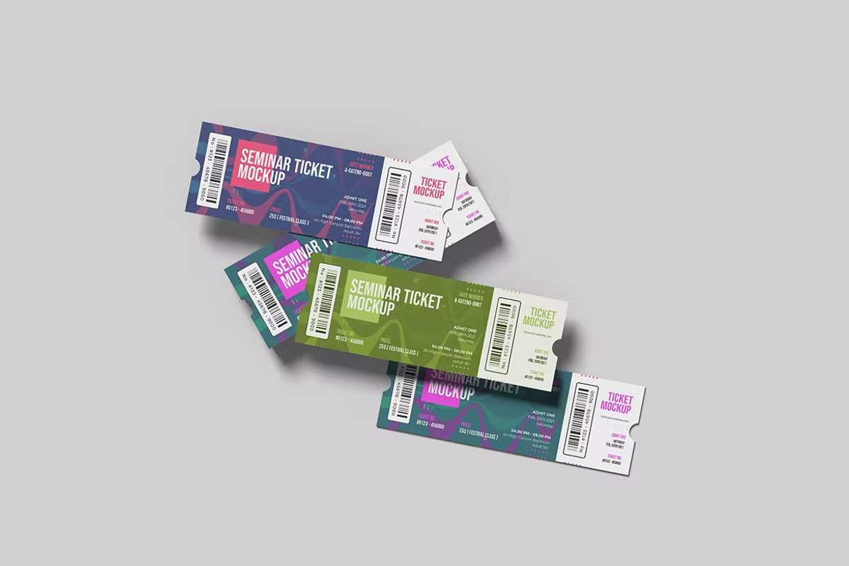 Random Seminar Ticket Mockup
