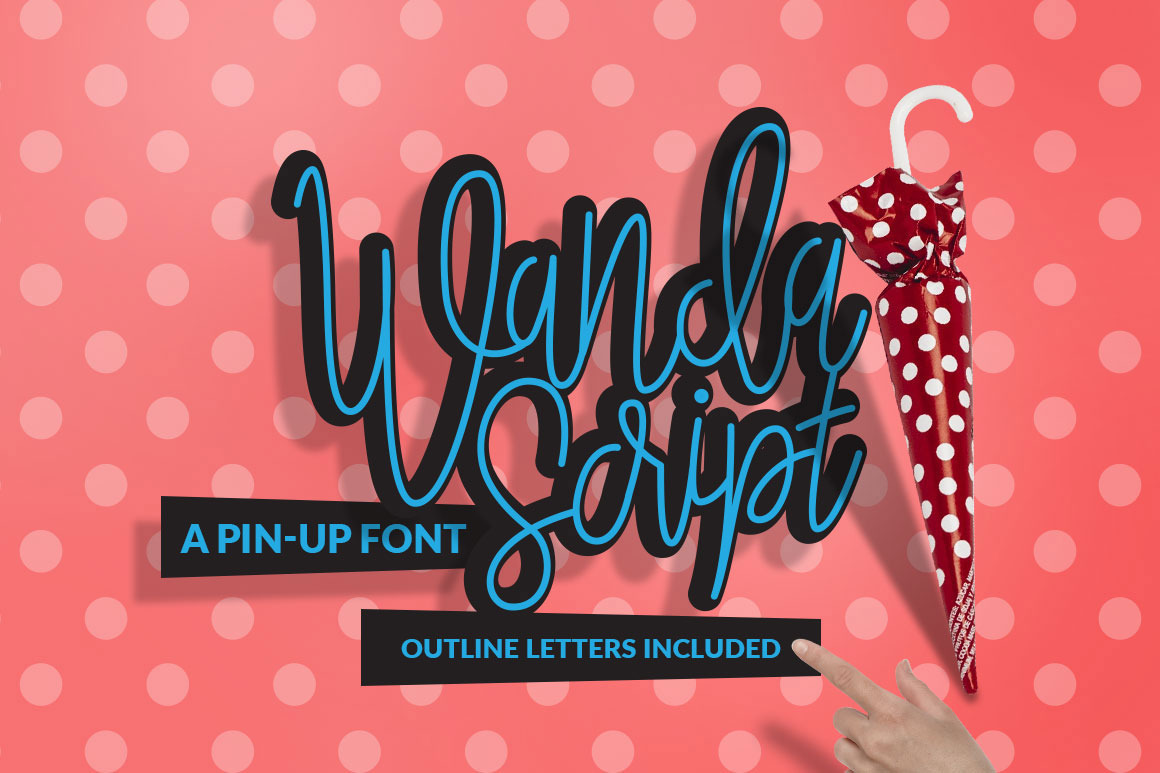 Wanda Script, a Script Font by DesignSomething