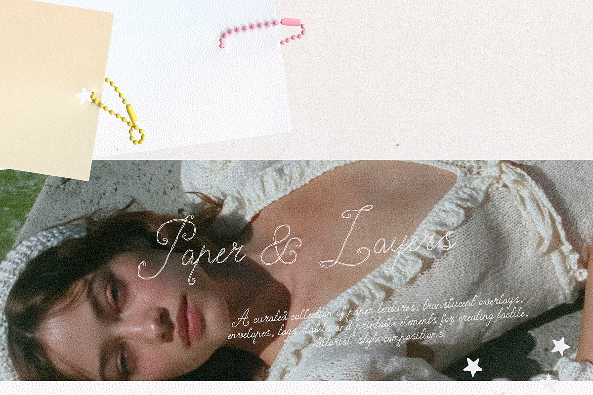 Paper & Layers: Mixed Media Assets, an Object Graphic by Purple