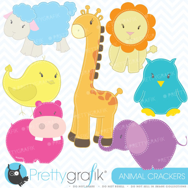 zoo animals clipart commercial use, an Animal Illustration by PrettyBundles