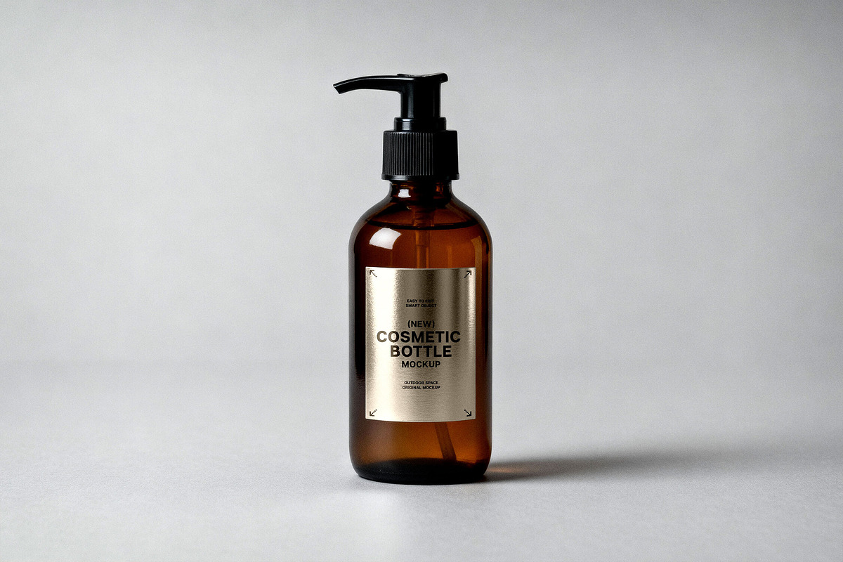 Liquid Soap Bottle Mockup, a Packaging Mockup by Design Squad