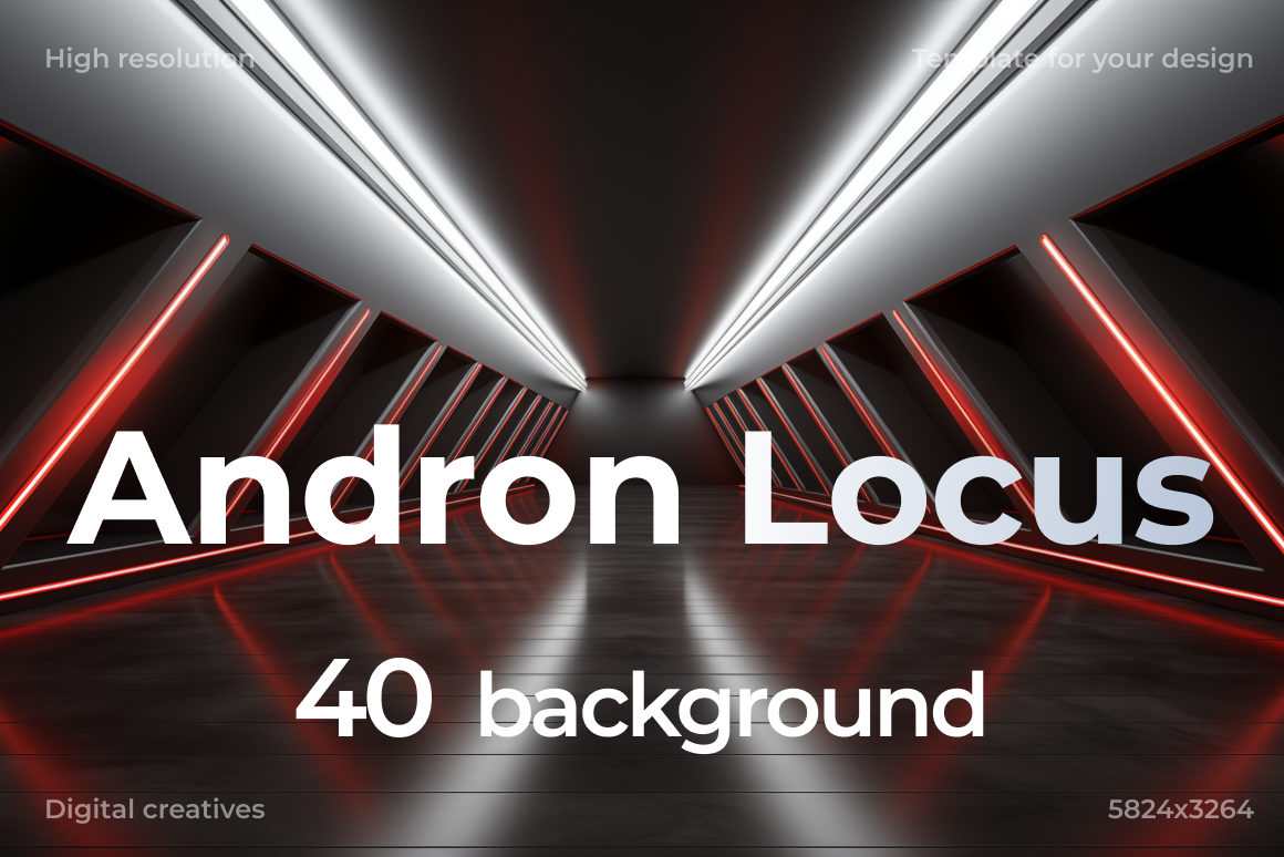 Andron Locus Background Set, a Technology Illustration by Digital Blood