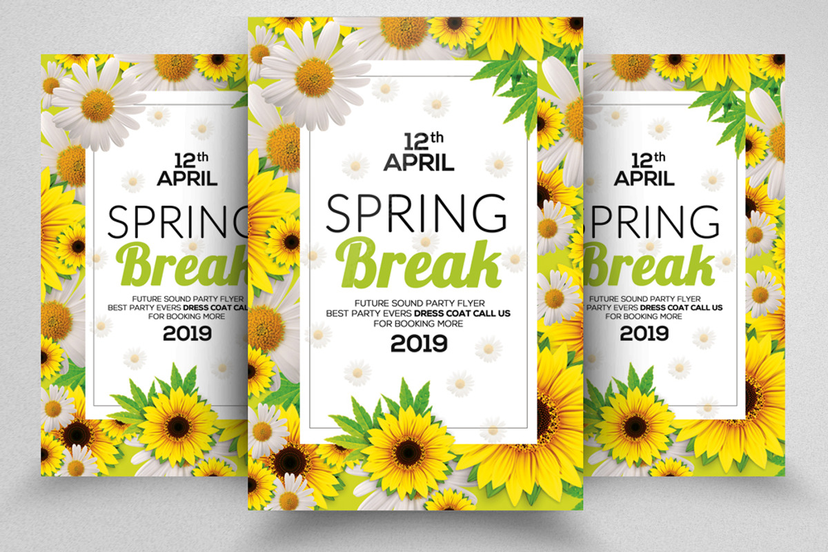 Spring Sunflower Flyer Templates, a Flyer Template by Business Flyers