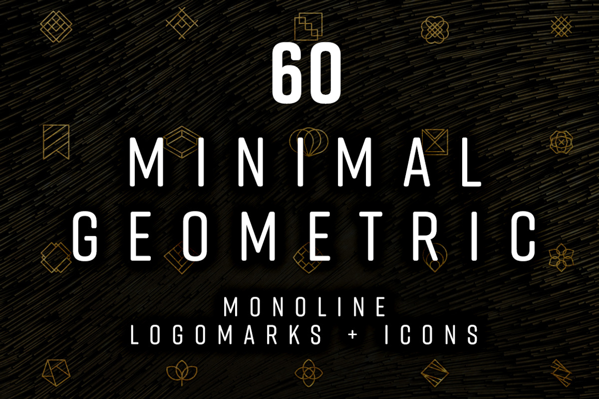 60 Minimal Geometric monoline logos, a Branding & Logo Template by ...