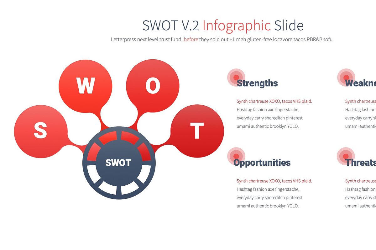 SWOT V.2 – PowerPoint Infographics, a Presentation Template by Pulsecolor