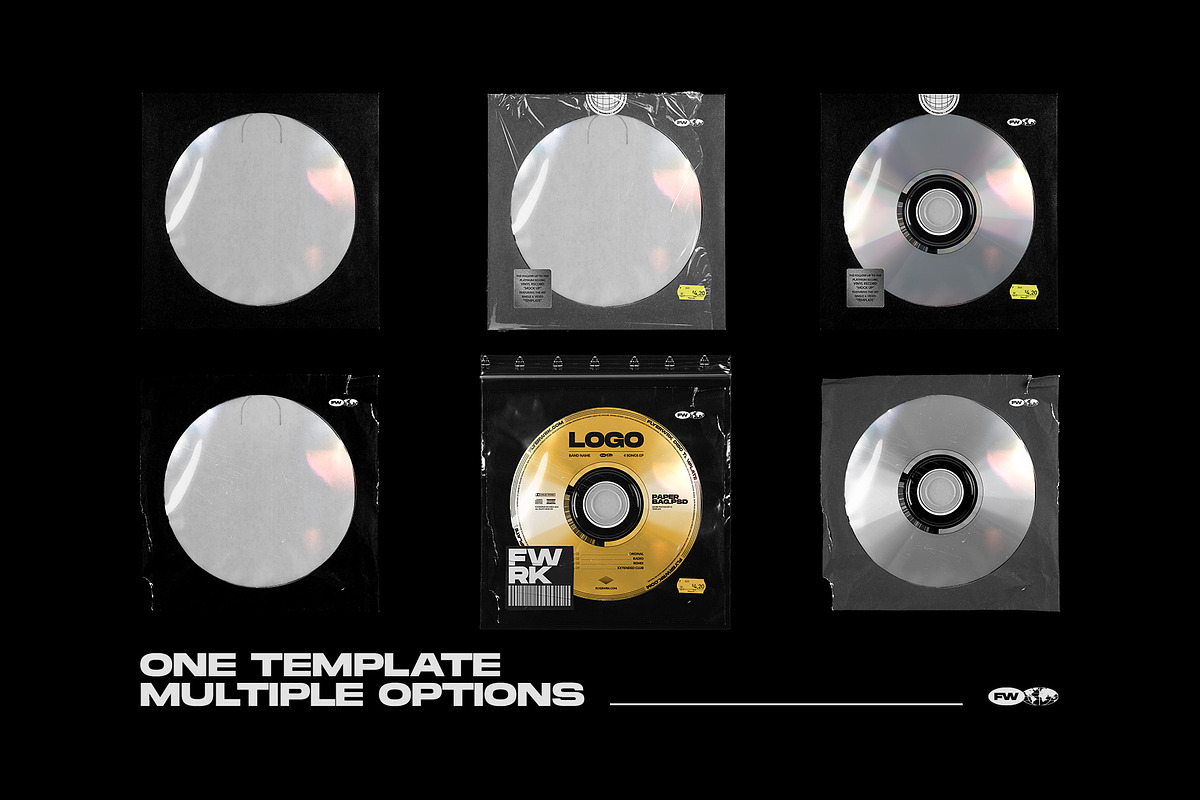 CD Paper Bag Mockup, a Product Mockup by FLYERWRK