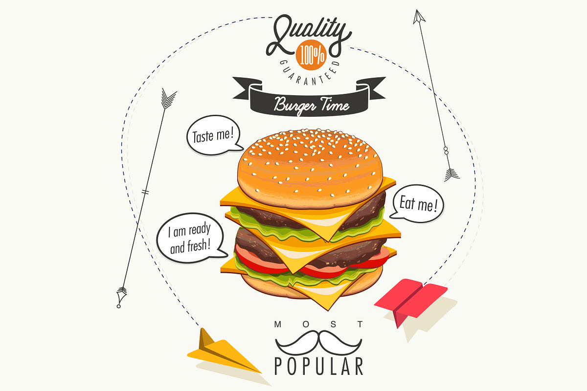 Fast food design, an Object Graphic by Vector Maker