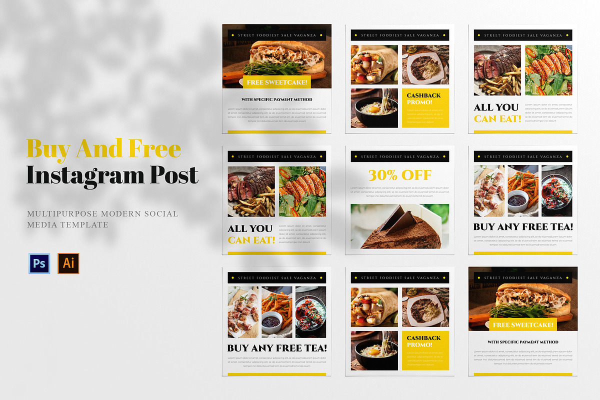 Buy and Free Social Media Post, a Social Media Template by inspirasign
