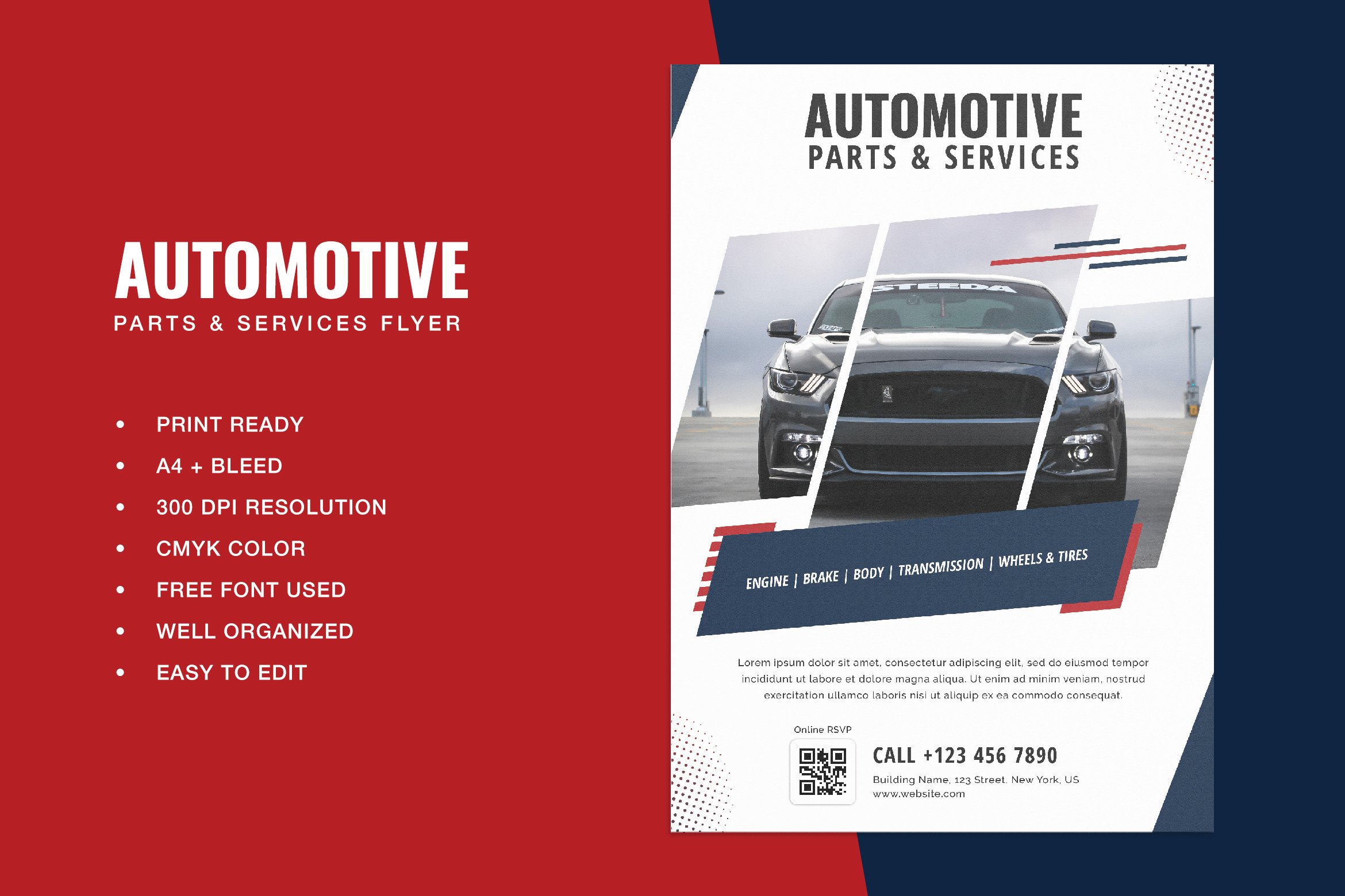 Automotive Flyer, a Flyer Template by Formatika Studio