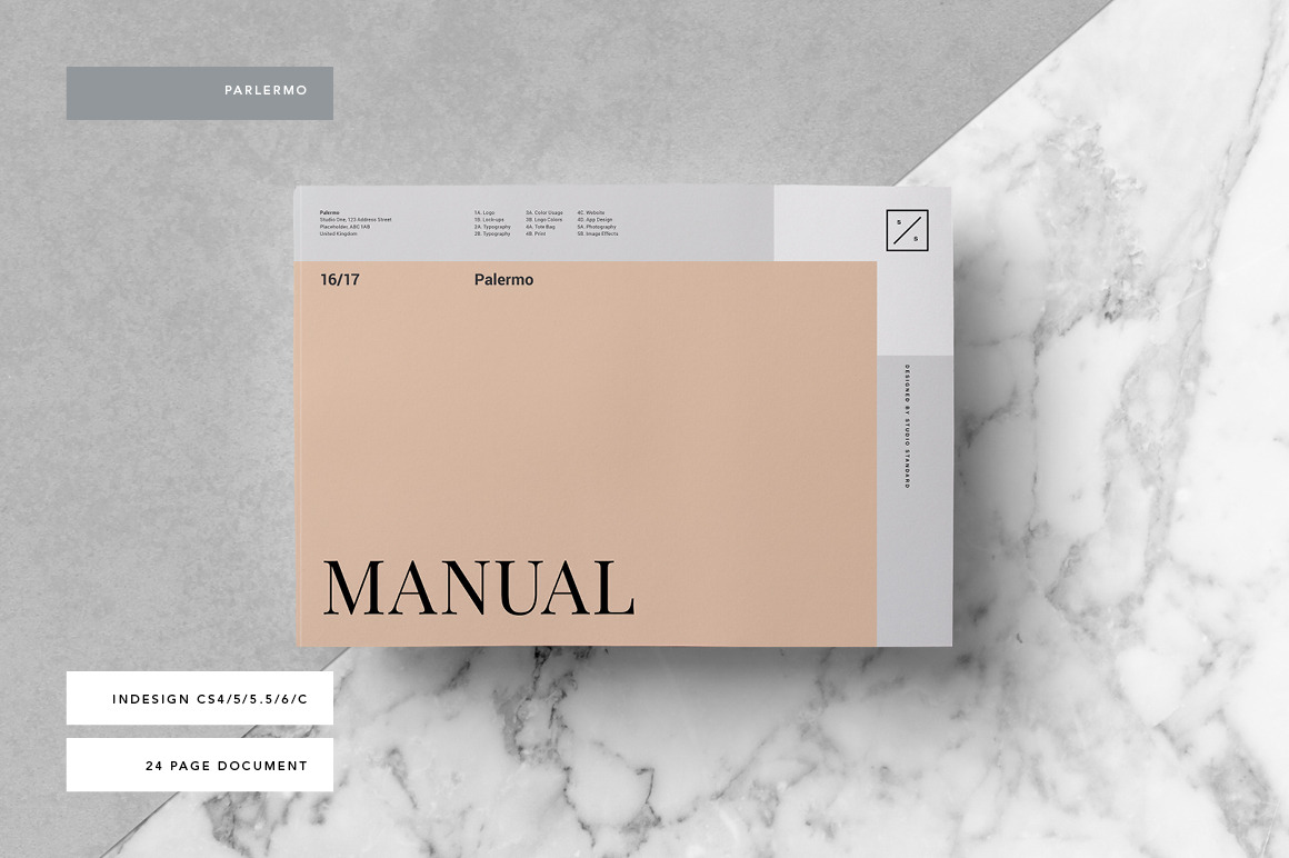 Palermo Brand Manual, a Brochure Template by Studio Standard | Creative ...