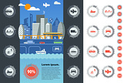 City traffic infographics., a Flyer Template by valeri_si