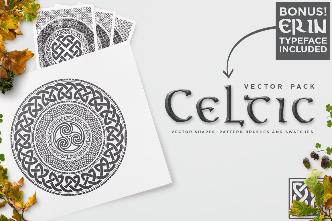 Celtic Patterns Vector Pack, a Graphic by Twinbrush