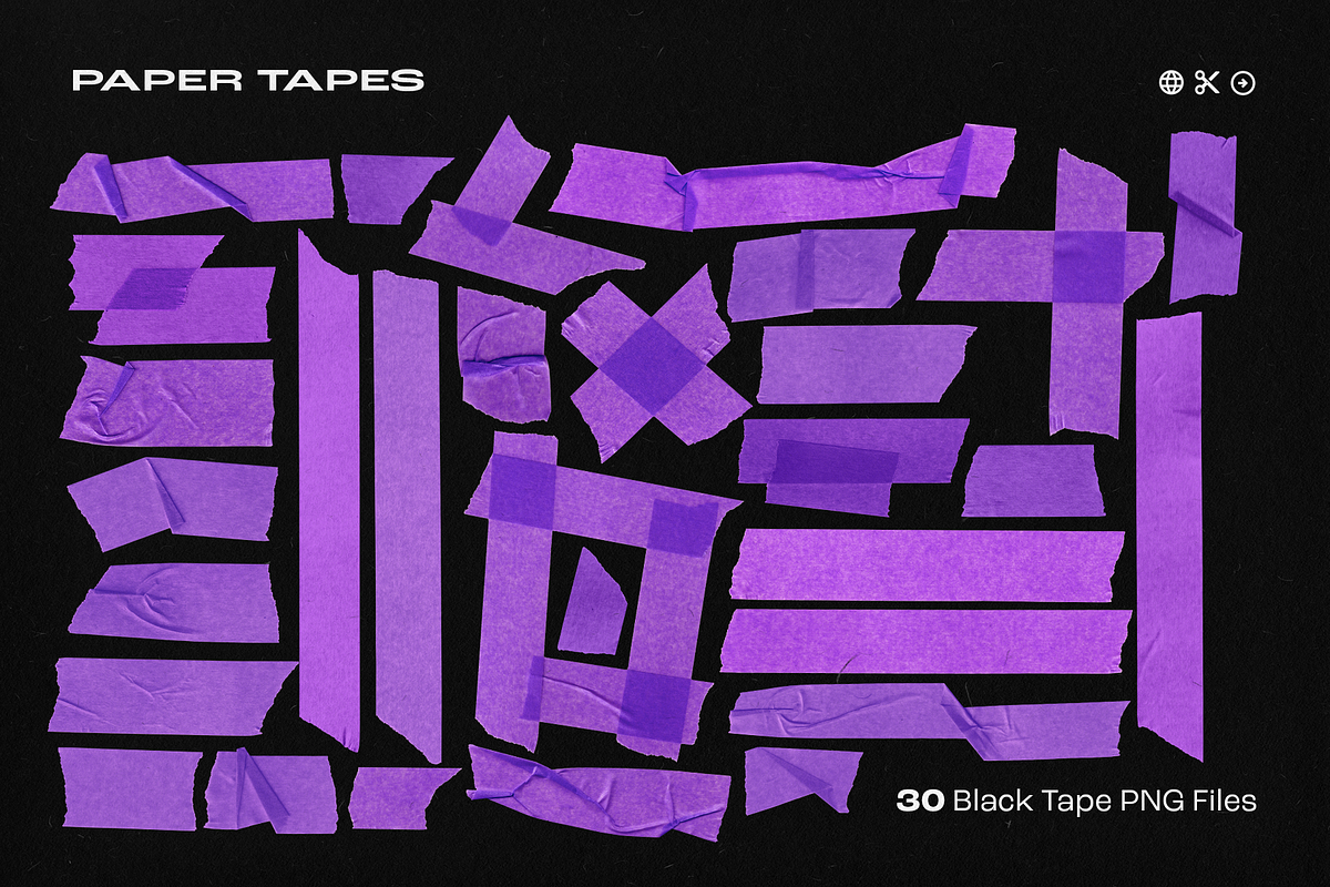 Paper Tapes vol.2, a Texture Graphic by Joseph Chernashki