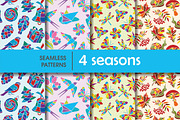 4 seasons | Graphic Patterns ~ Creative Market