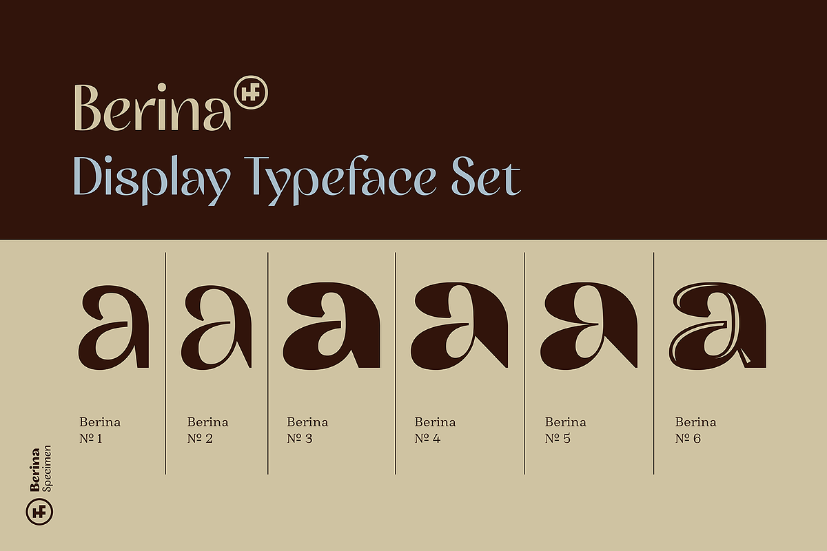 Berina Display, a Sans Serif Font by Hurufatfont