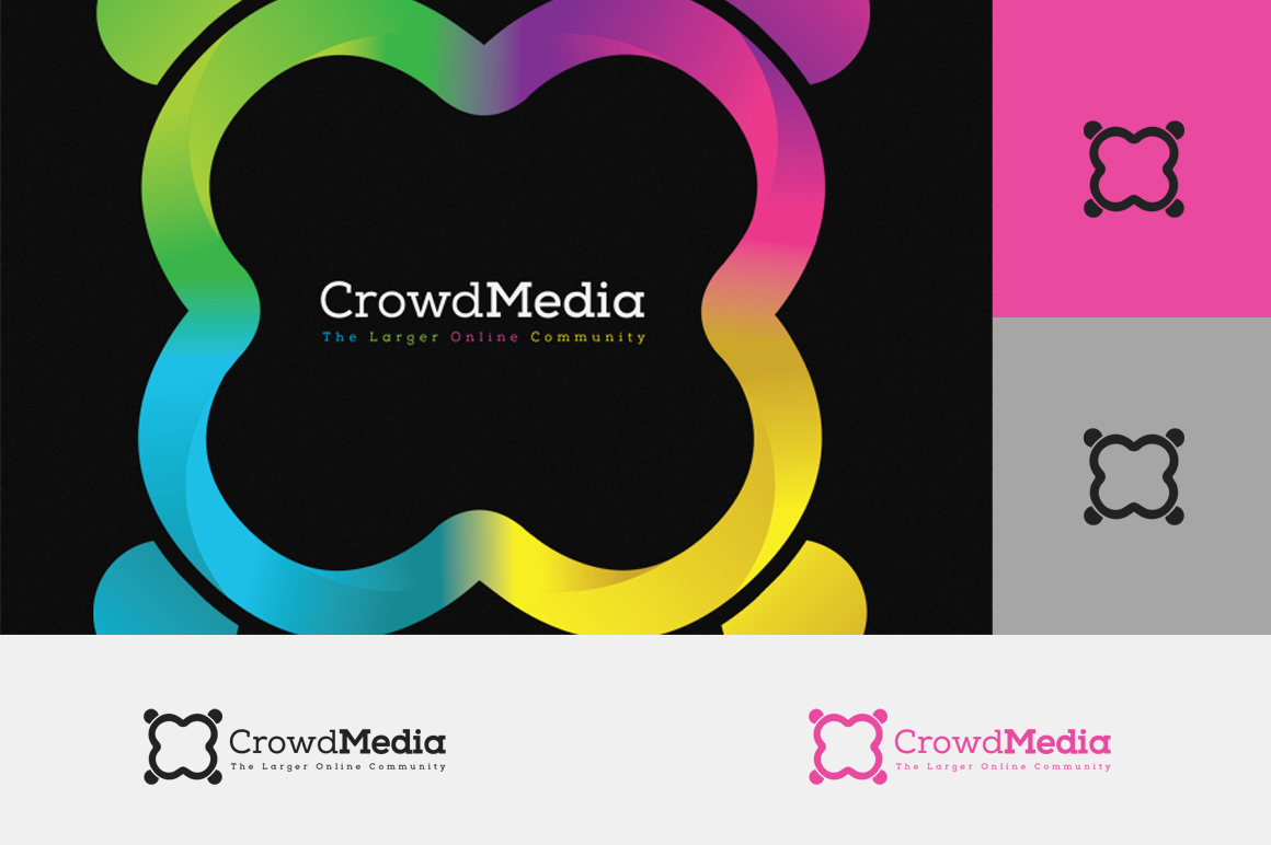 Crowd Media Logo, a Branding & Logo Template by AlfianBrand