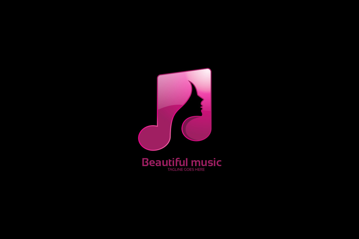 Beautiful Music Logo, a Branding & Logo Template by CAIRON CREATIVESTUDIO
