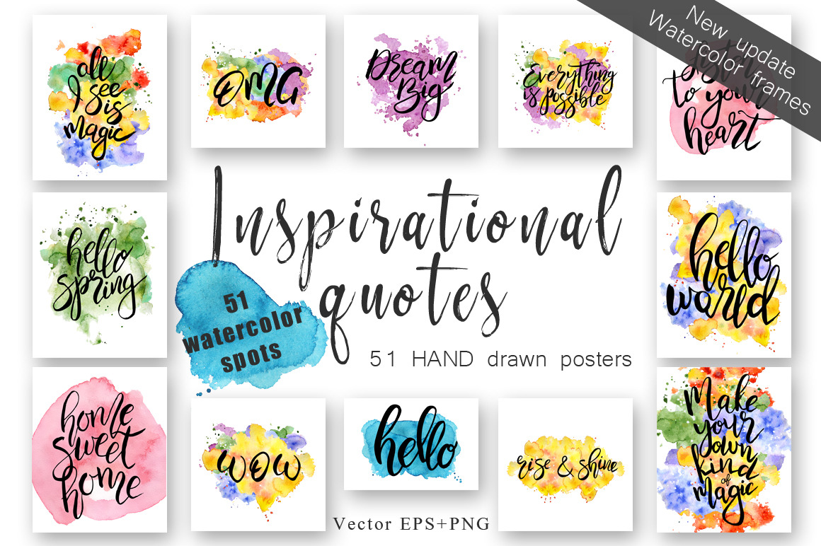 Inspirational quotes Vector. DIY, a Decorative Illustration by Evgeniia