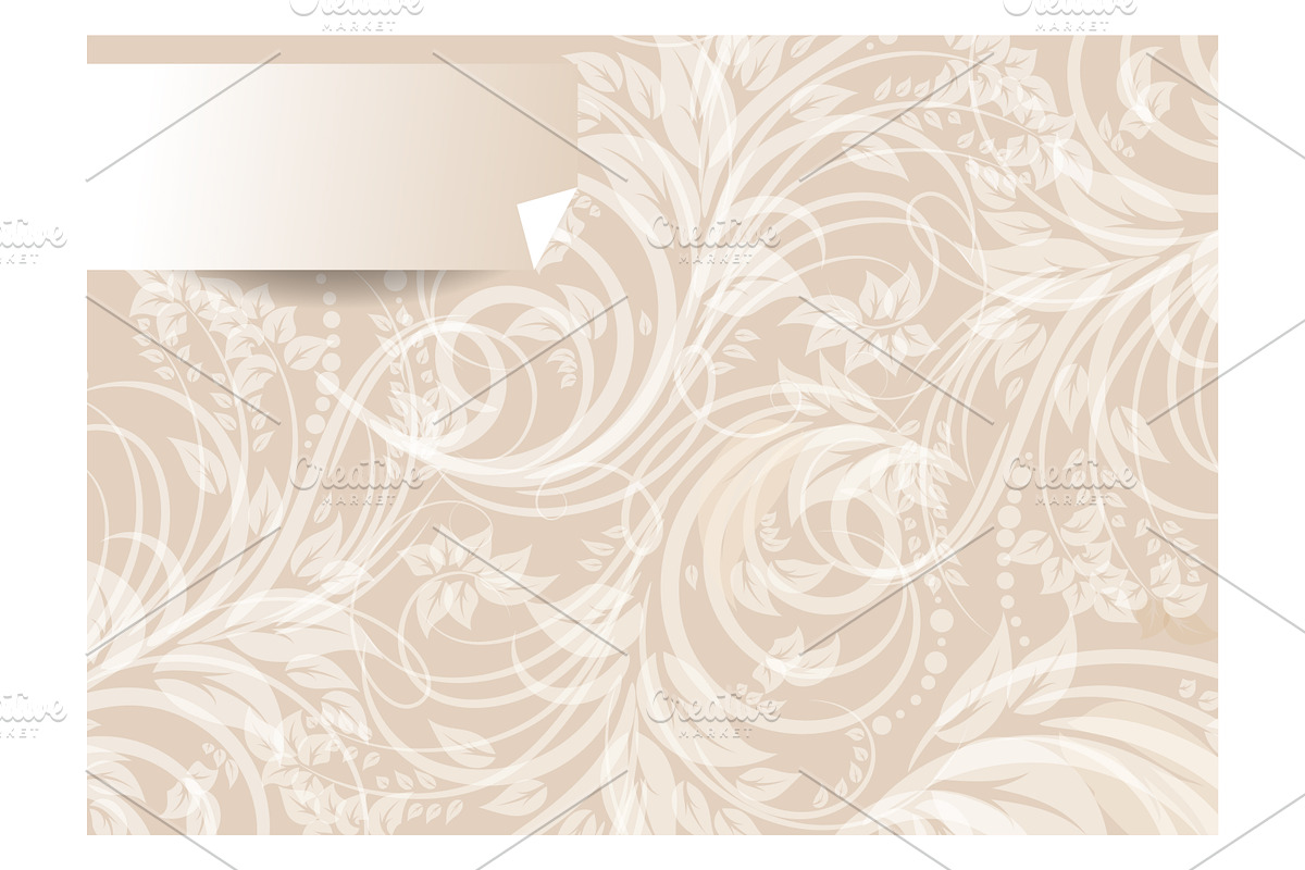 Vector illustration of brown floral, an Illustration by Sunny ...