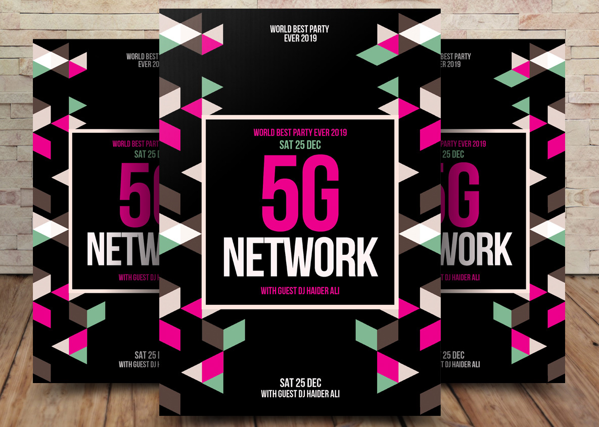 5G Smart Network Flyer, a Flyer Template by graphicforest | Creative Market