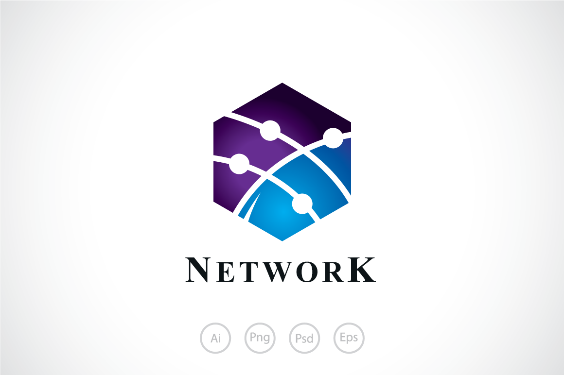 Network Neuron Logo Template, a Branding & Logo Template by Heavtryq Design