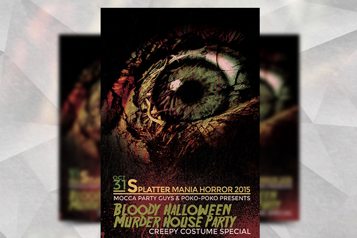 Splatter Horror - Flyer Template, a Flyer Template by Flyermarket ...