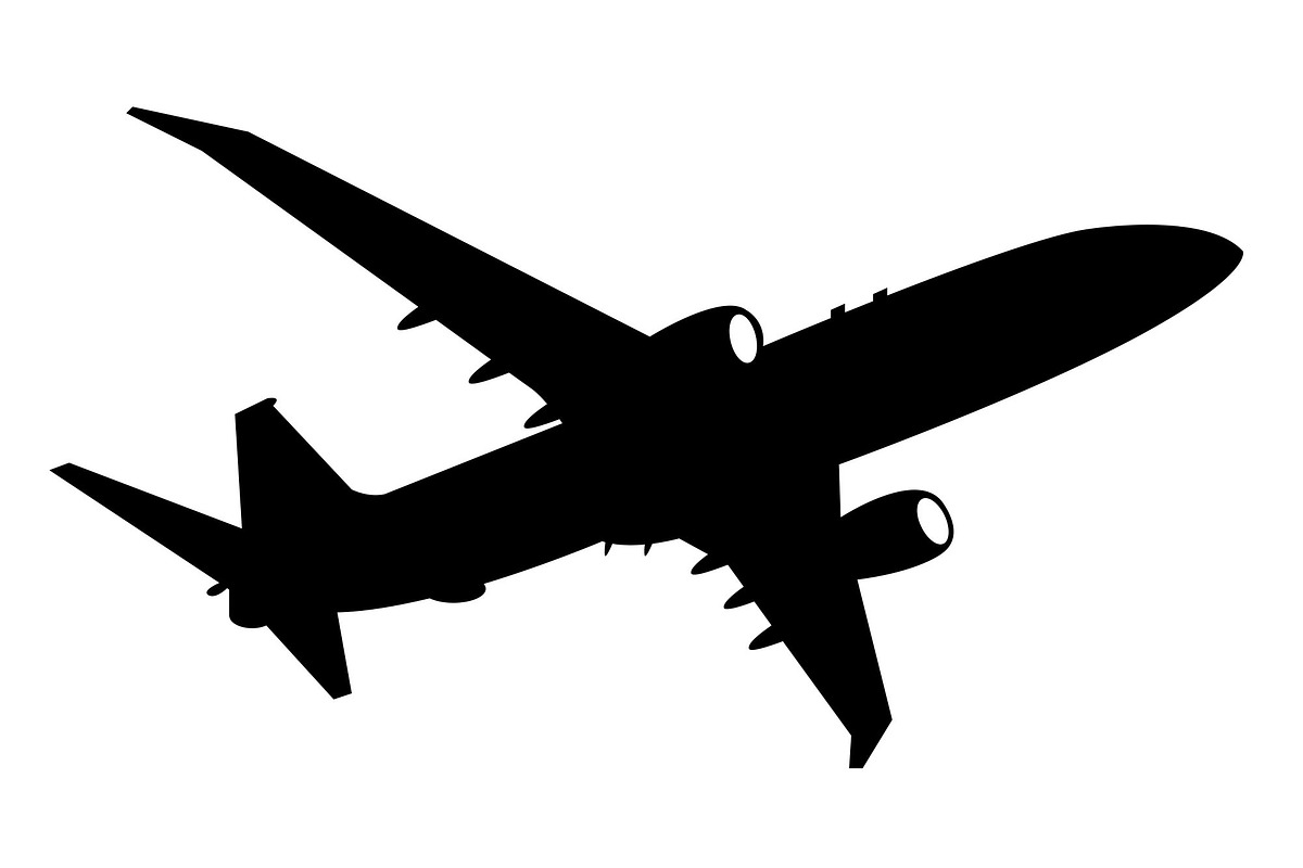Airplane svg cut file, plane clipart
