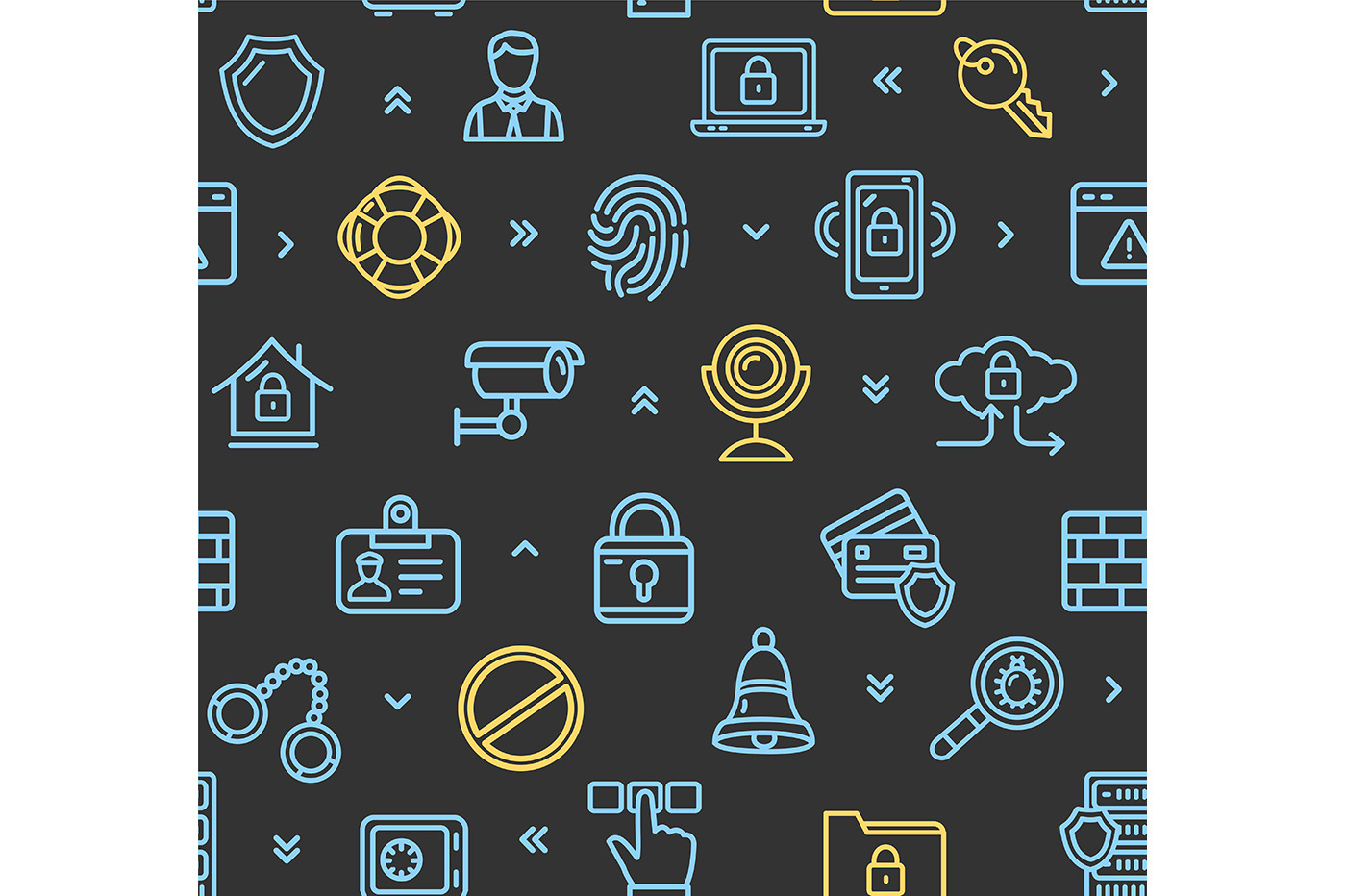 Data Security Pattern Background | Graphic Patterns ~ Creative Market